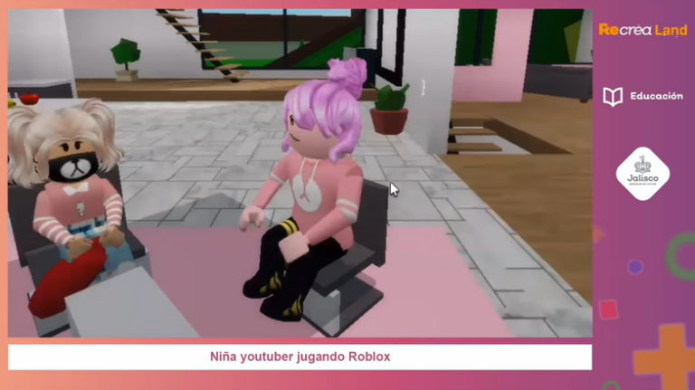 Niña YouTuber jugando Roblox. Caty Pink #RecreaLand – Apprende Digital