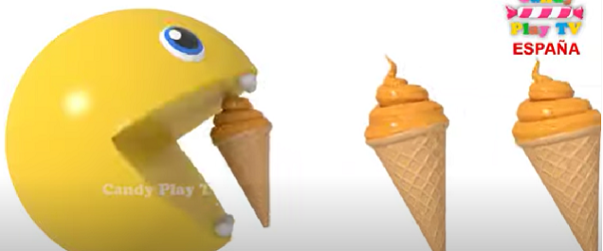 Aprender colores con Pacman y Helados para niños en español – Apprende ...